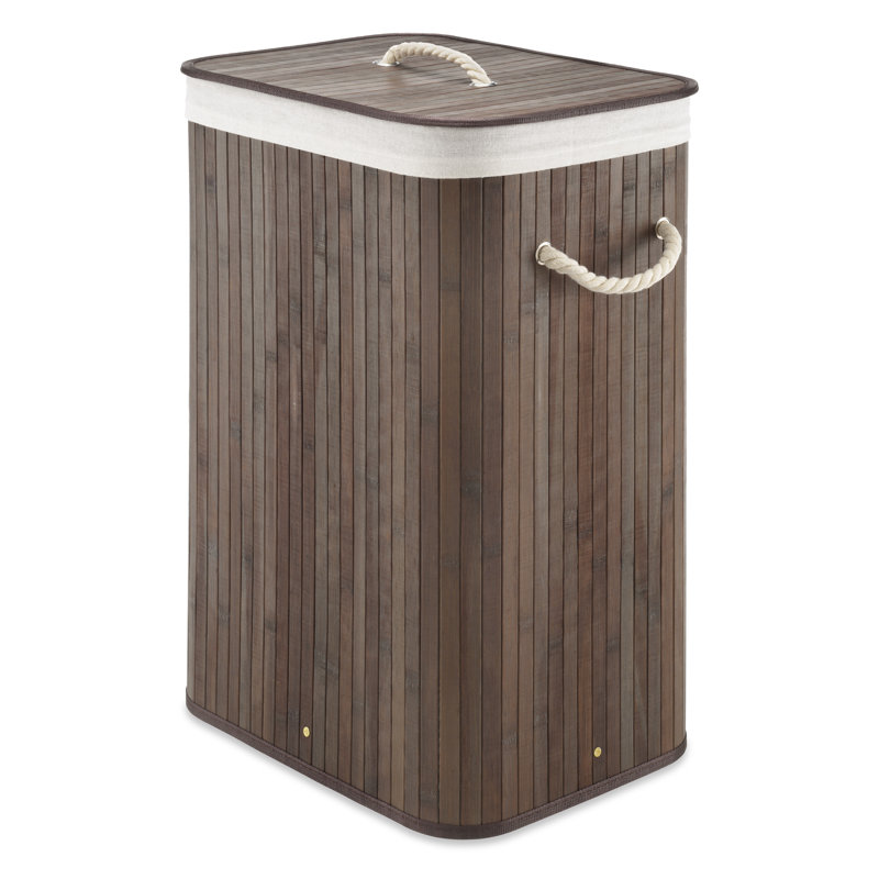 Rebrilliant Bamboo Rectangular Laundry Hamper & Reviews | Wayfair