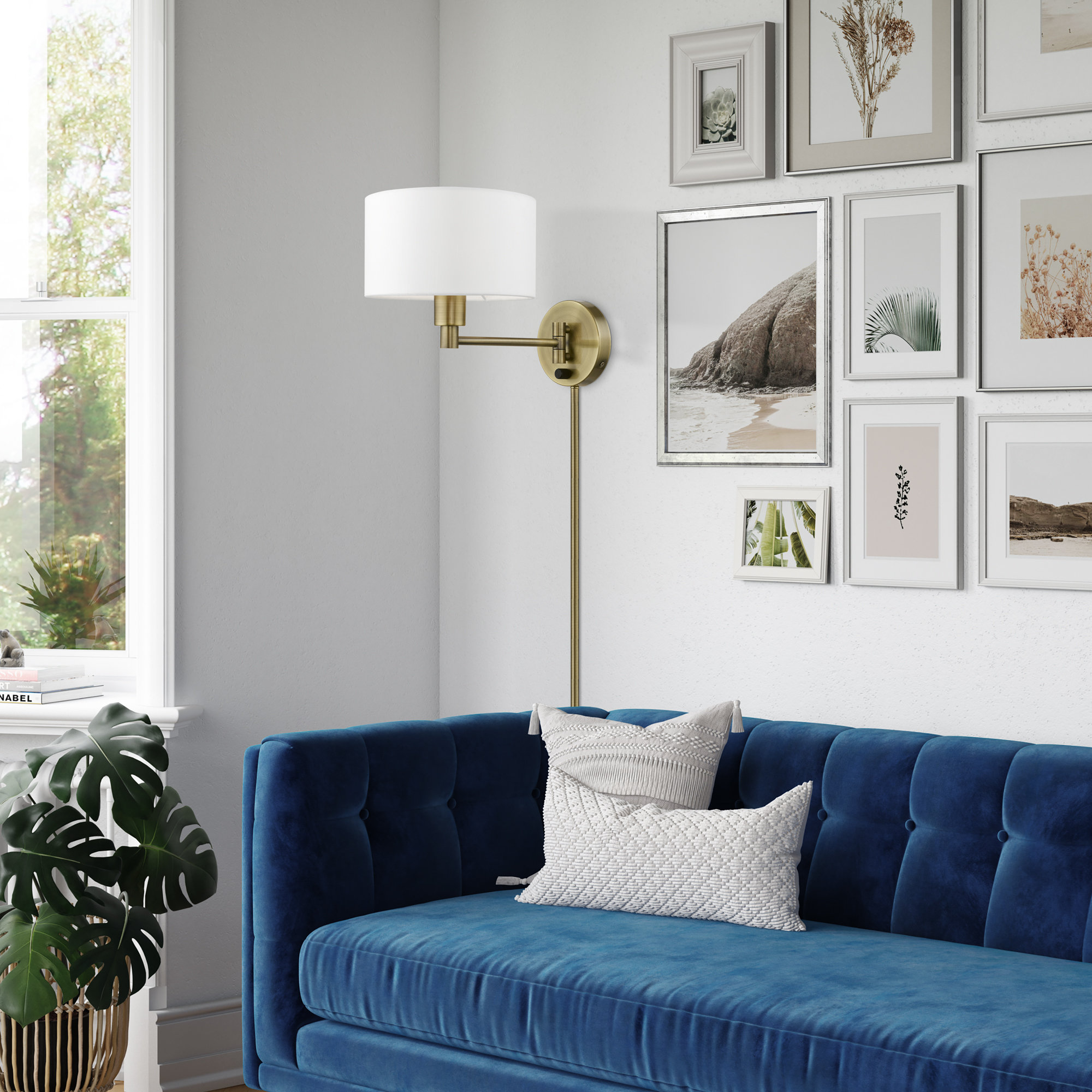 Willa Arlo Interiors Tyonna Steel Swing Arm Sconce | Wayfair