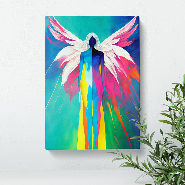 Maturi Colourful Angel Abstract | Wayfair.co.uk