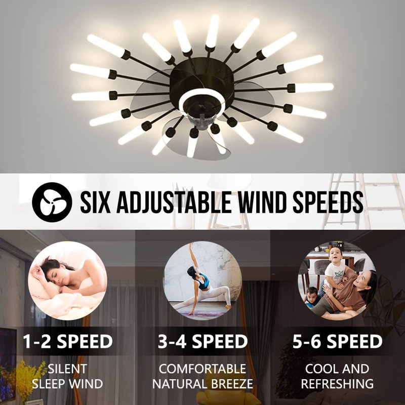 Corrigan Studio® 27'''' Corrigan Studio® 3 - Blade LED Ceiling Fan With ...