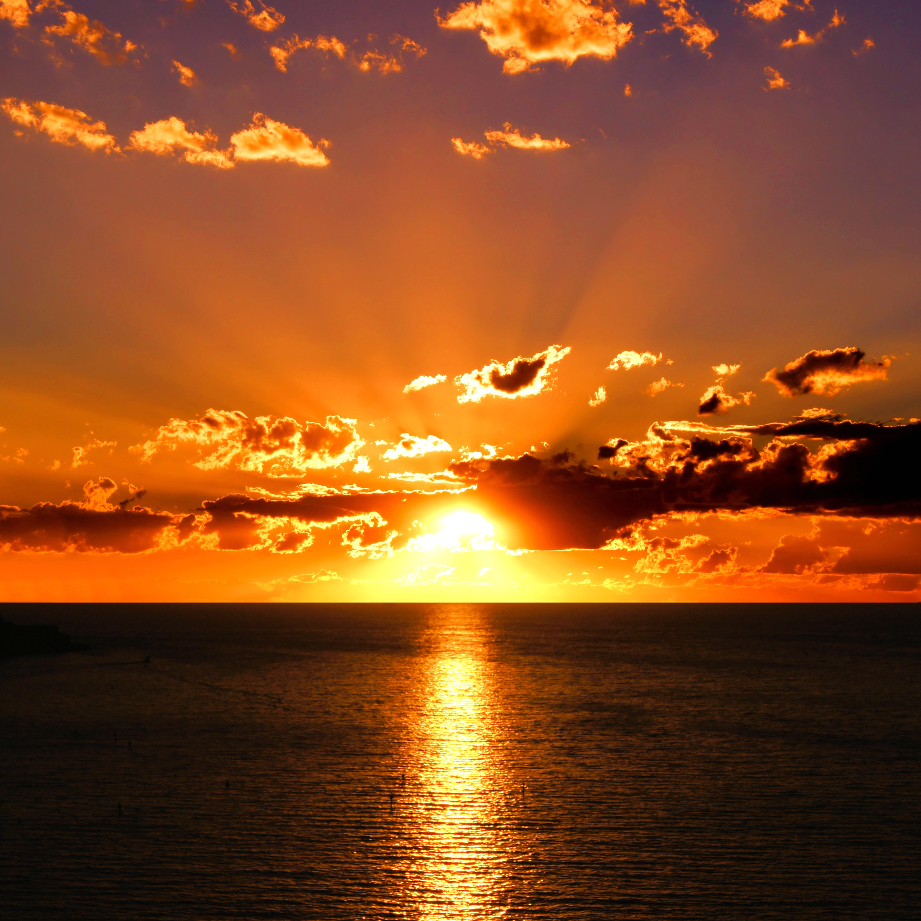 Highland Dunes Vibrant Sunset - Wrapped Canvas Photograph | Wayfair