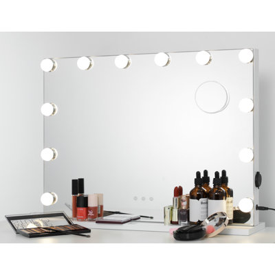 Orren Ellis Gerlad Rectangle LED Mirror & Reviews | Wayfair