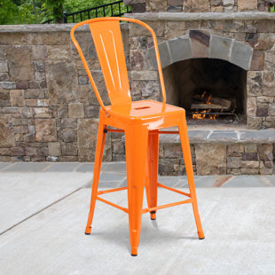 Wayfair | Orange Counter Height Bar Stools You'll Love in 2022