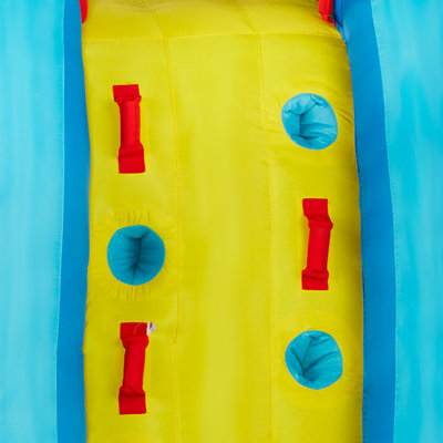 Banzai Big Blast Inflatable Water Park w/ Climbing Wall, Ball Game ...