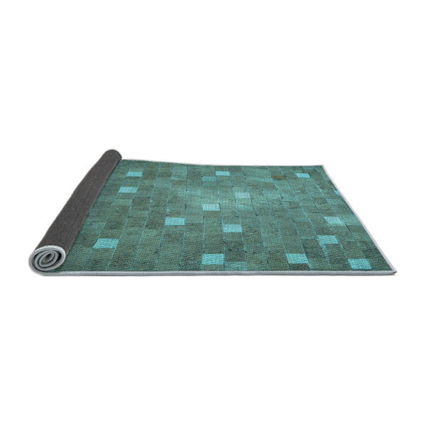 Bless international Wool Teal Rug | Wayfair