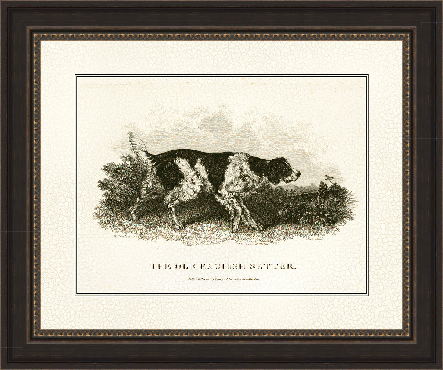 Red Barrel Studio® Antique English Setter - Picture Frame Graphic Art ...