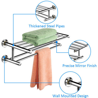 clihome Wall Mounted Towel Rack & Reviews | Wayfair