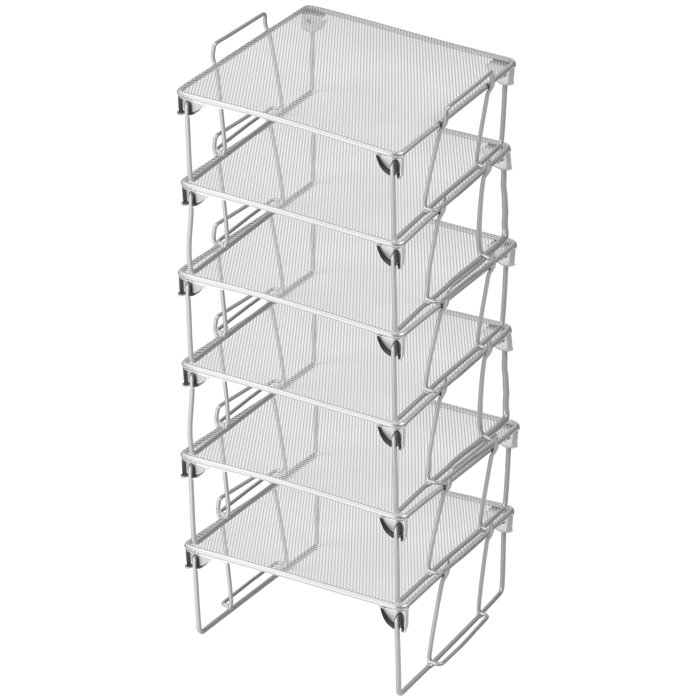 Rebrilliant Feldman Stackable Mesh Shelving Rack & Reviews | Wayfair