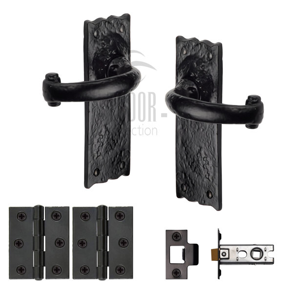 Heritage Brass Colonial Latch Door Handle Kit | Wayfair.co.uk