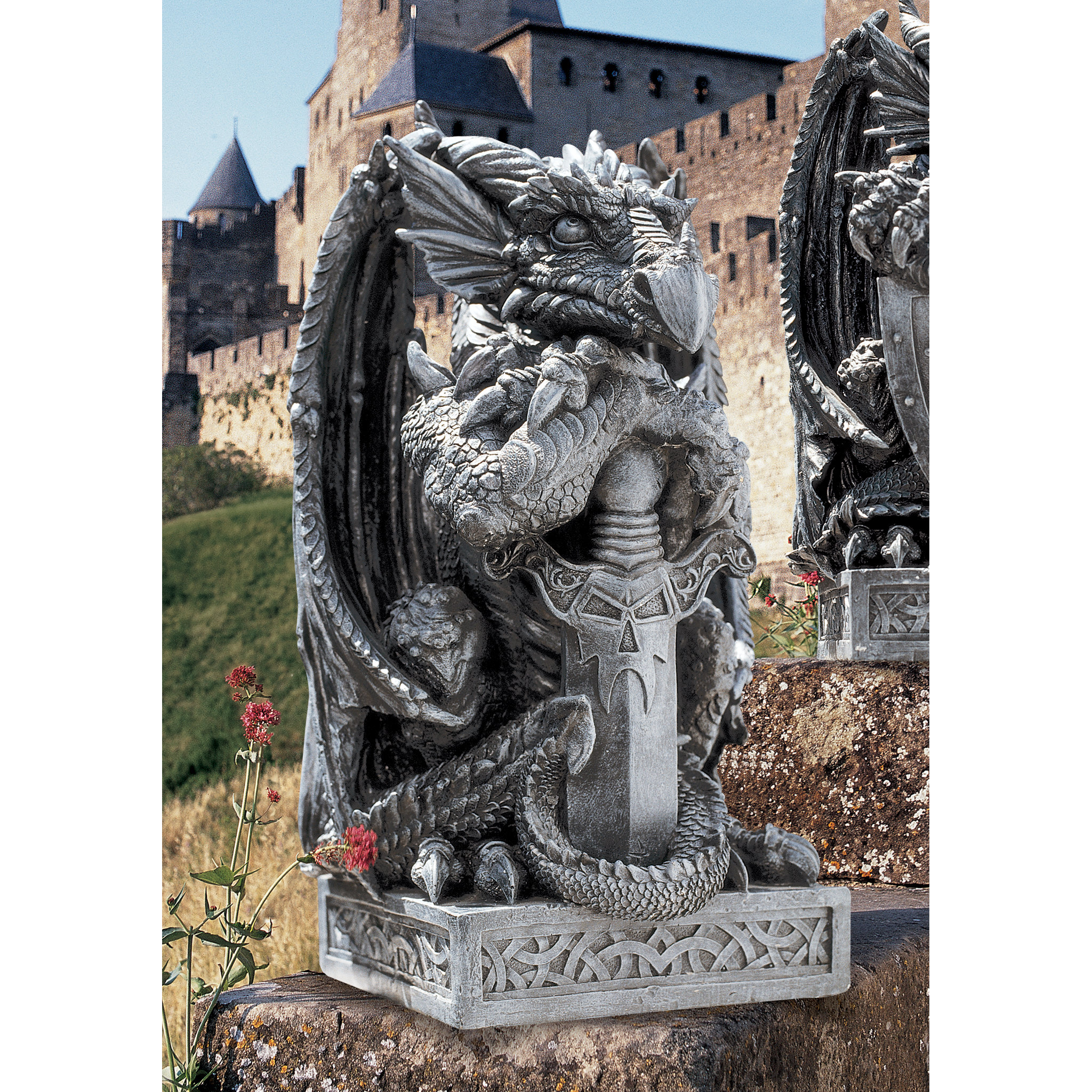 Design Toscano Arthurian Dragons Sword Statue & Reviews | Wayfair