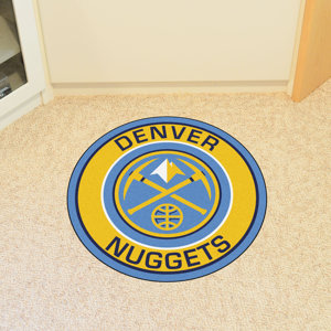 FANMATS NBA Denver Nuggets Roundel 27 in. x 27 in. Non-Slip Indoor Door ...