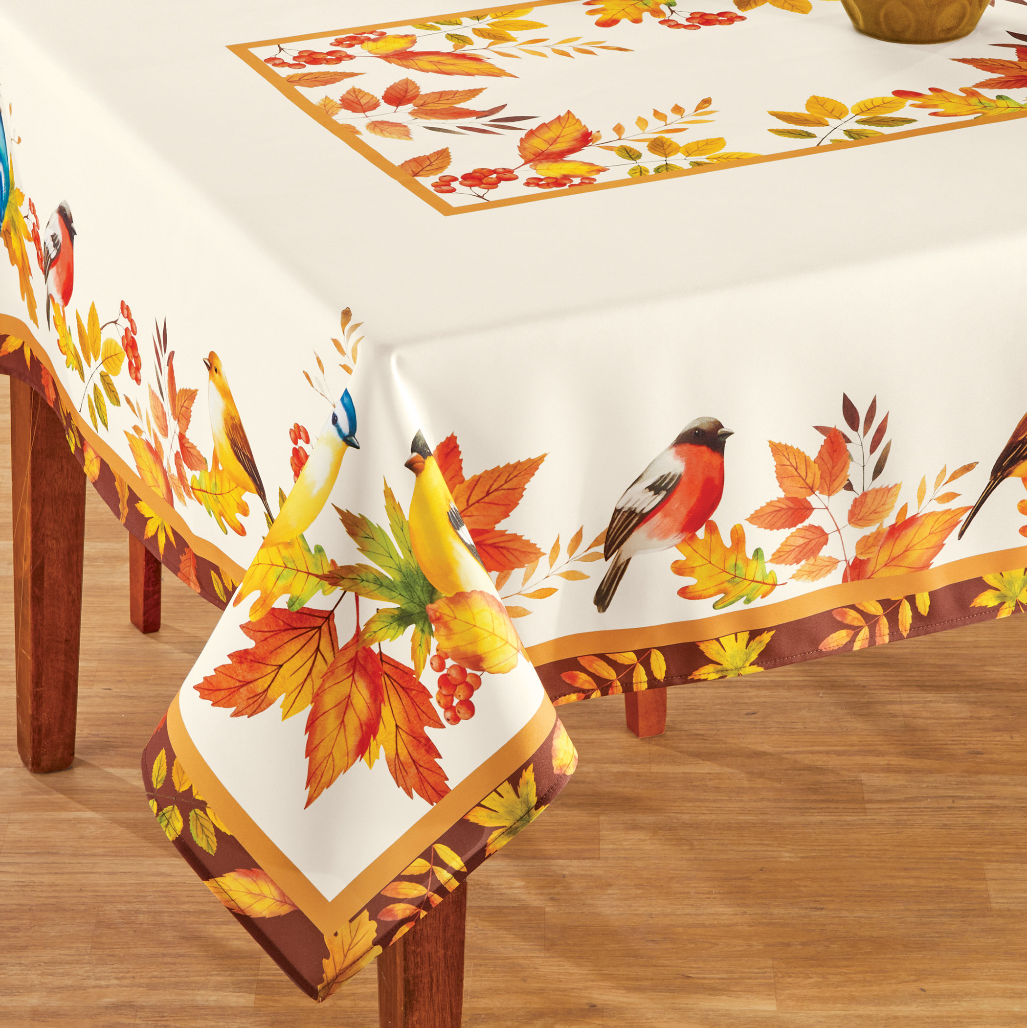 Winston Porter Ermalene Rectangular Thanksgiving Tablecloth | Wayfair