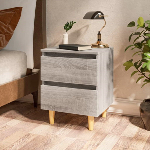 Brayden Studio Miner Manufactured Wood Bedside Table | Wayfair.co.uk