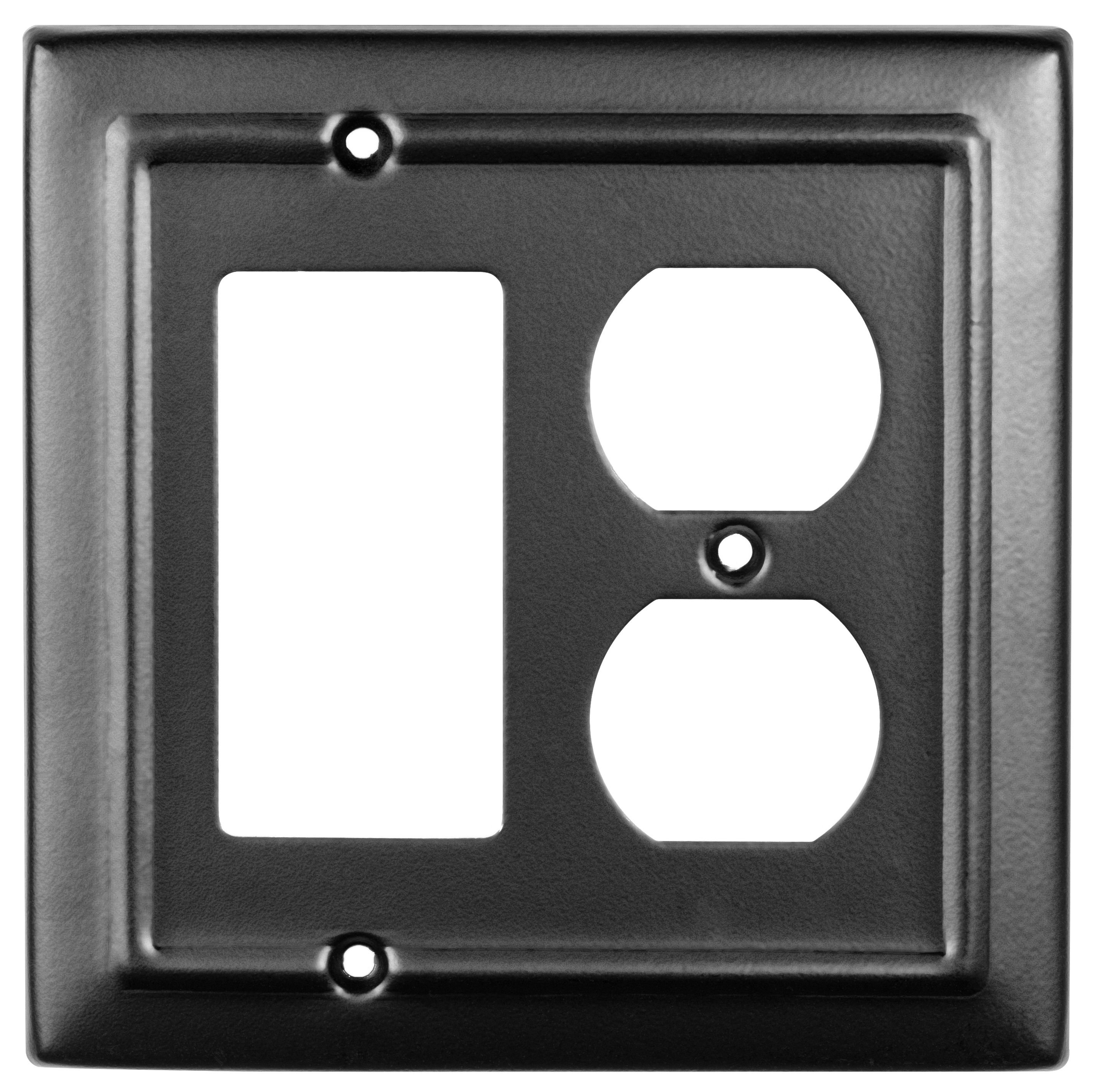 Monarch Abode Architectural 2-Gang Duplex Outlet / Rocker Combination ...