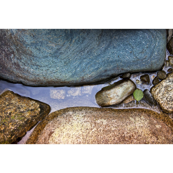 Ebern Designs Water Between Stones by Creativemarc - Wrapped Canvas ...