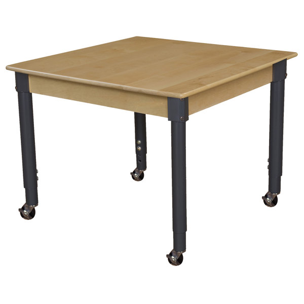 Wood Designs Adjustable Height Square Activity Table & Reviews | Wayfair