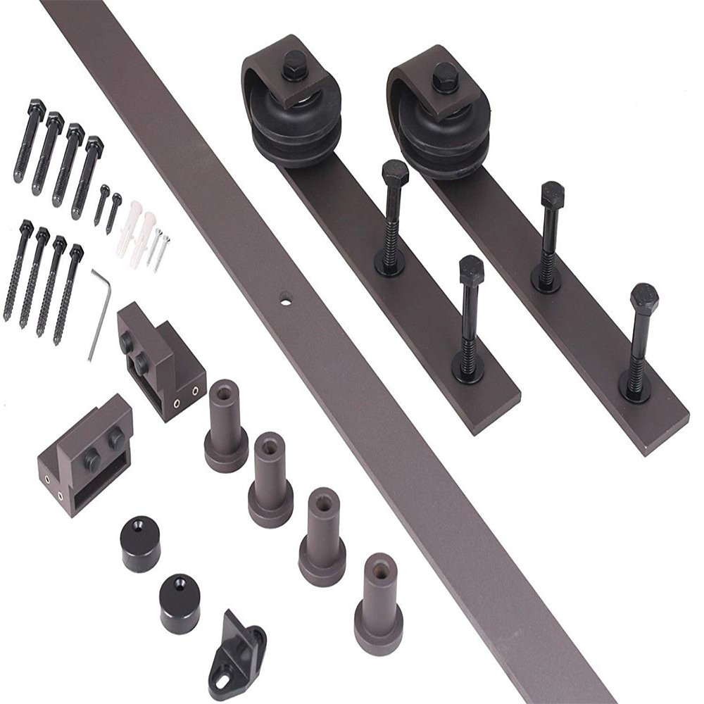 Calhome Standard Double Barn Wood Door Hardware Kit | Wayfair