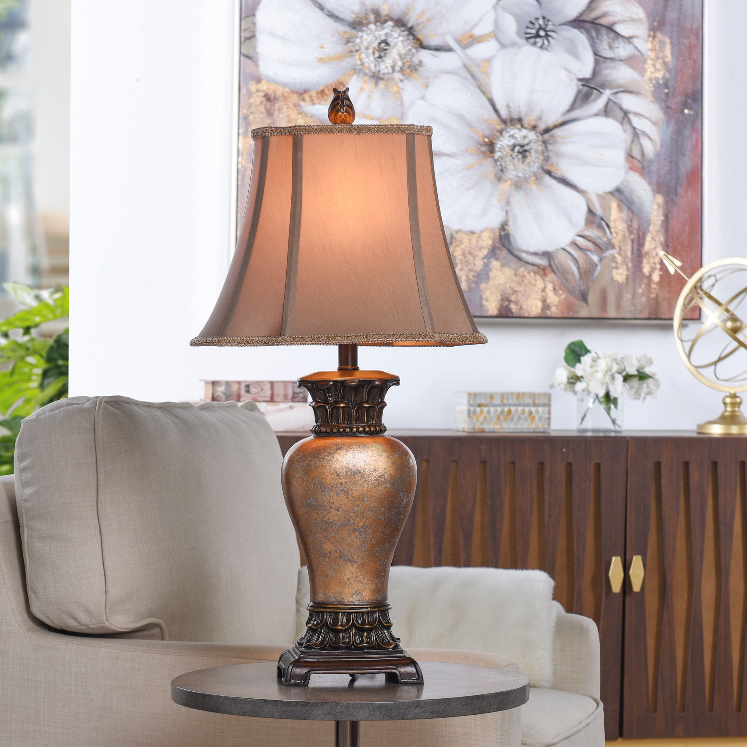 Lark Manor Fullilove Resin Table Lamp & Reviews | Wayfair
