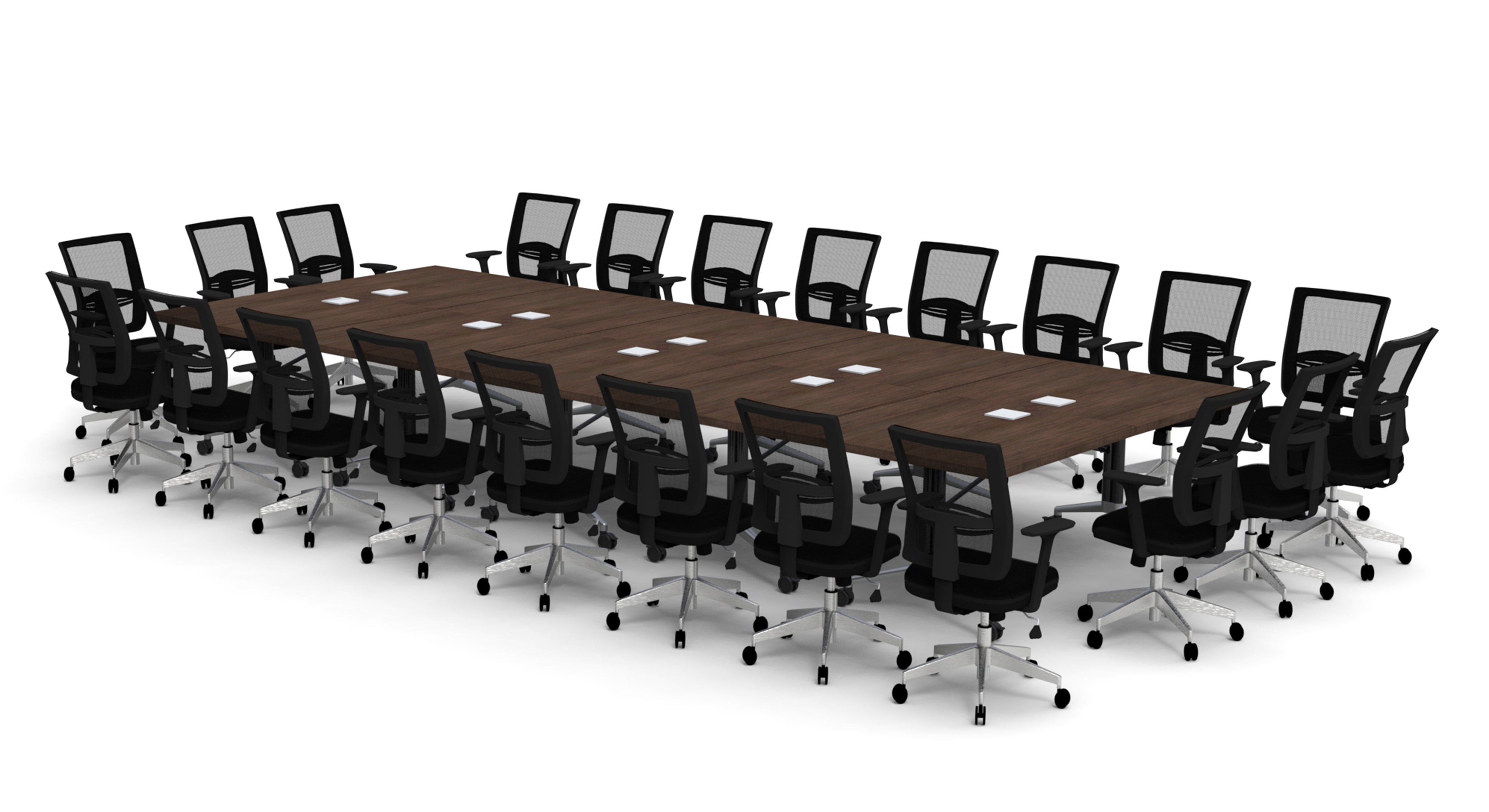 Team Tables 22 Person Fold Up Training Table and Chair Set with Casters ...