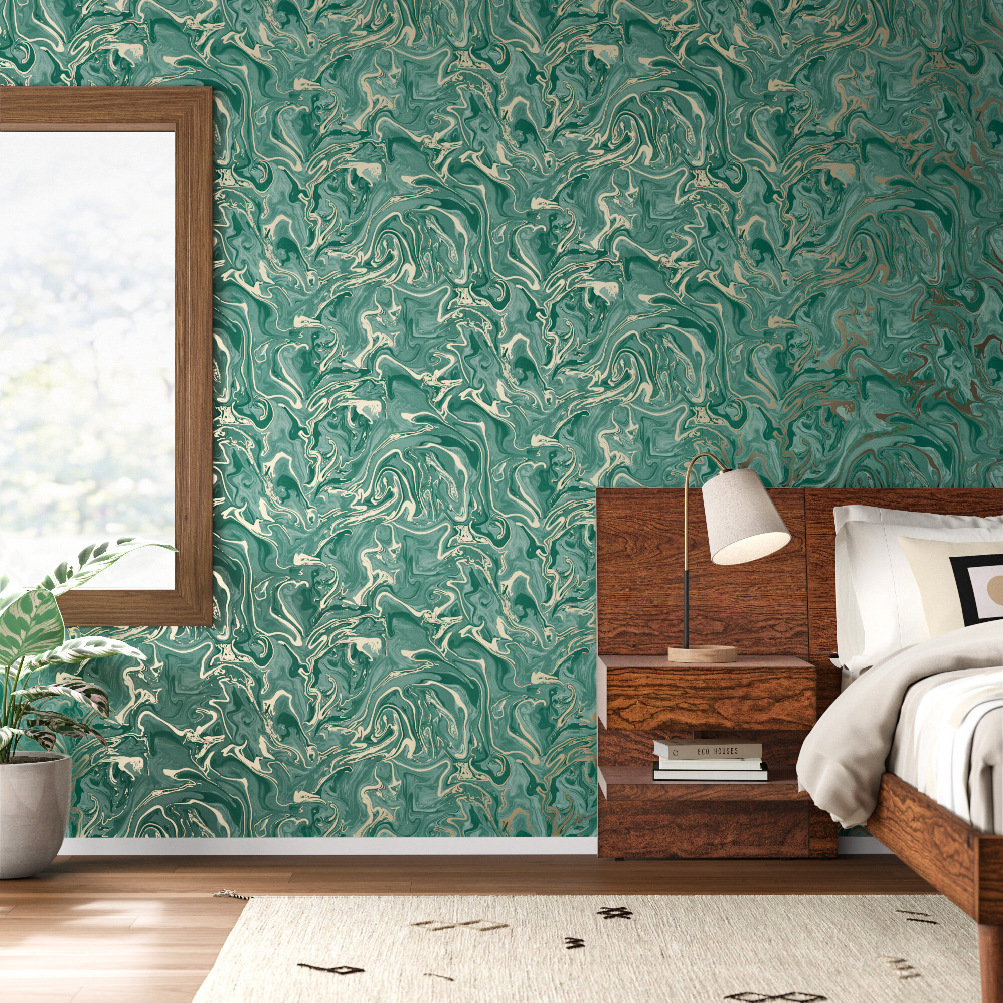 Wade Logan® Ambarisha Abstract Wallpaper | Wayfair