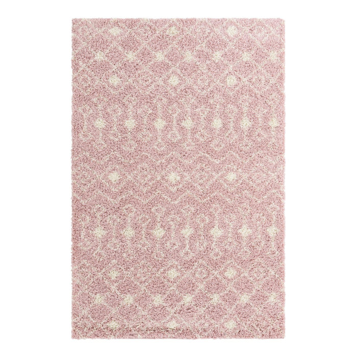 Langley Street Griego Performance Light Pink Rug & Reviews | Wayfair