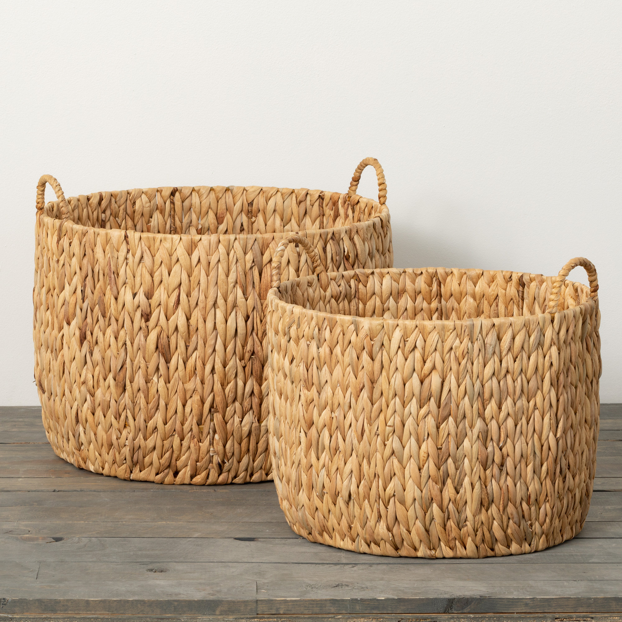Rosecliff Heights Handcrafted Fiber Basket Set | Wayfair