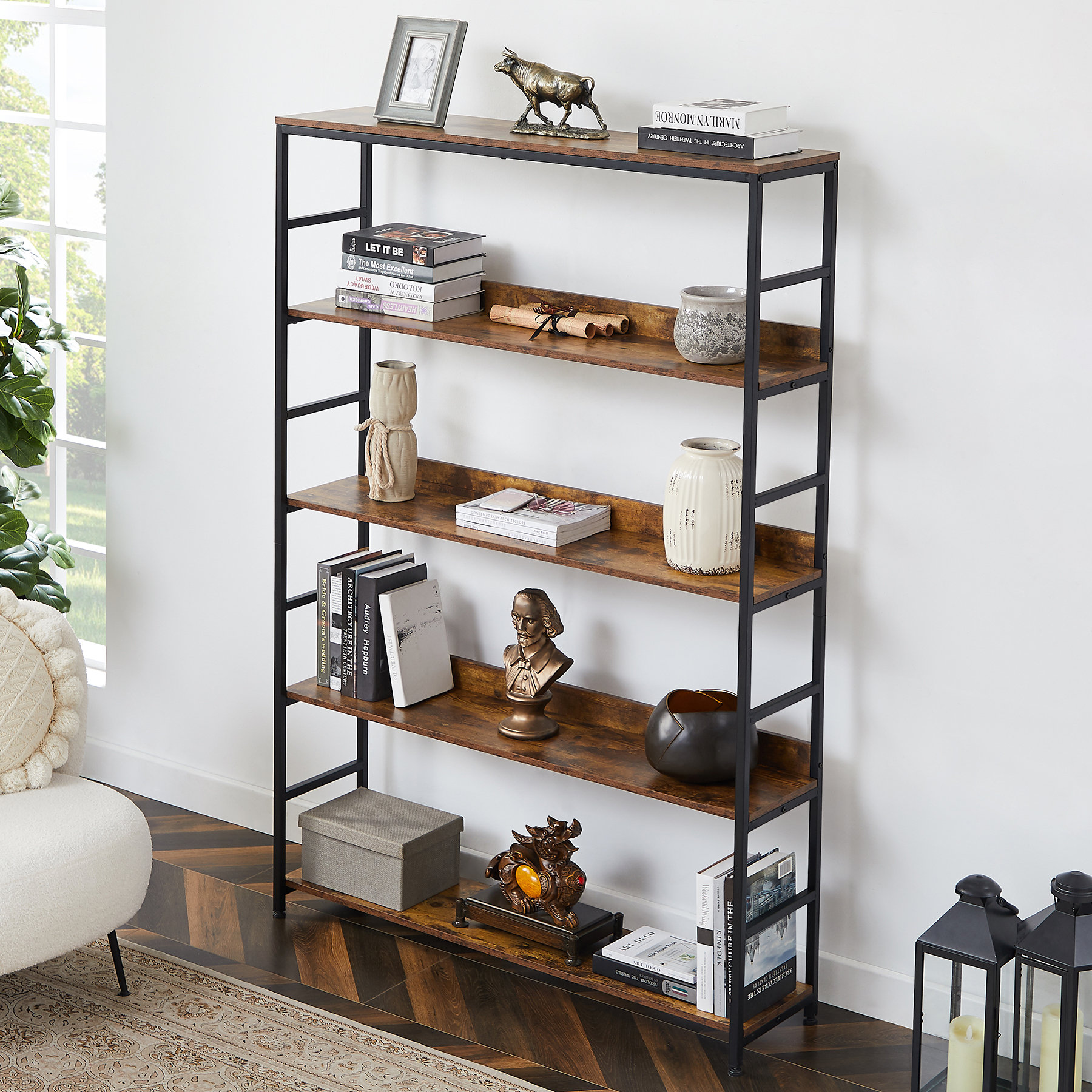 17 Stories 68.9'' H x 47.24'' W Steel Standard Bookcase | Wayfair