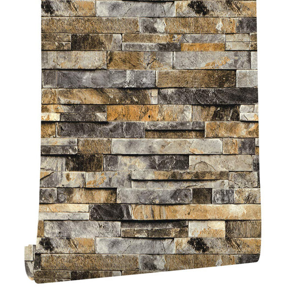 Latitude Run® Astrahan Brick Wallpaper | Wayfair