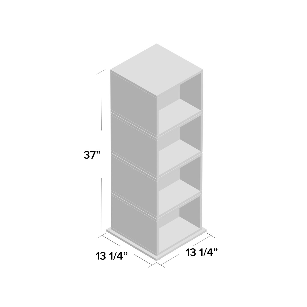 Ebern Designs Rotating Multimedia Cube Storage Tower & Reviews | Wayfair