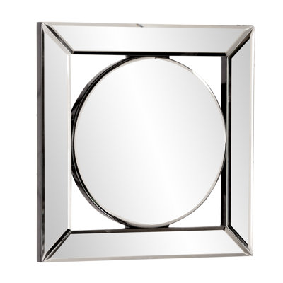 Red Barrel Studio® Square Glass Wall Mirror & Reviews | Wayfair