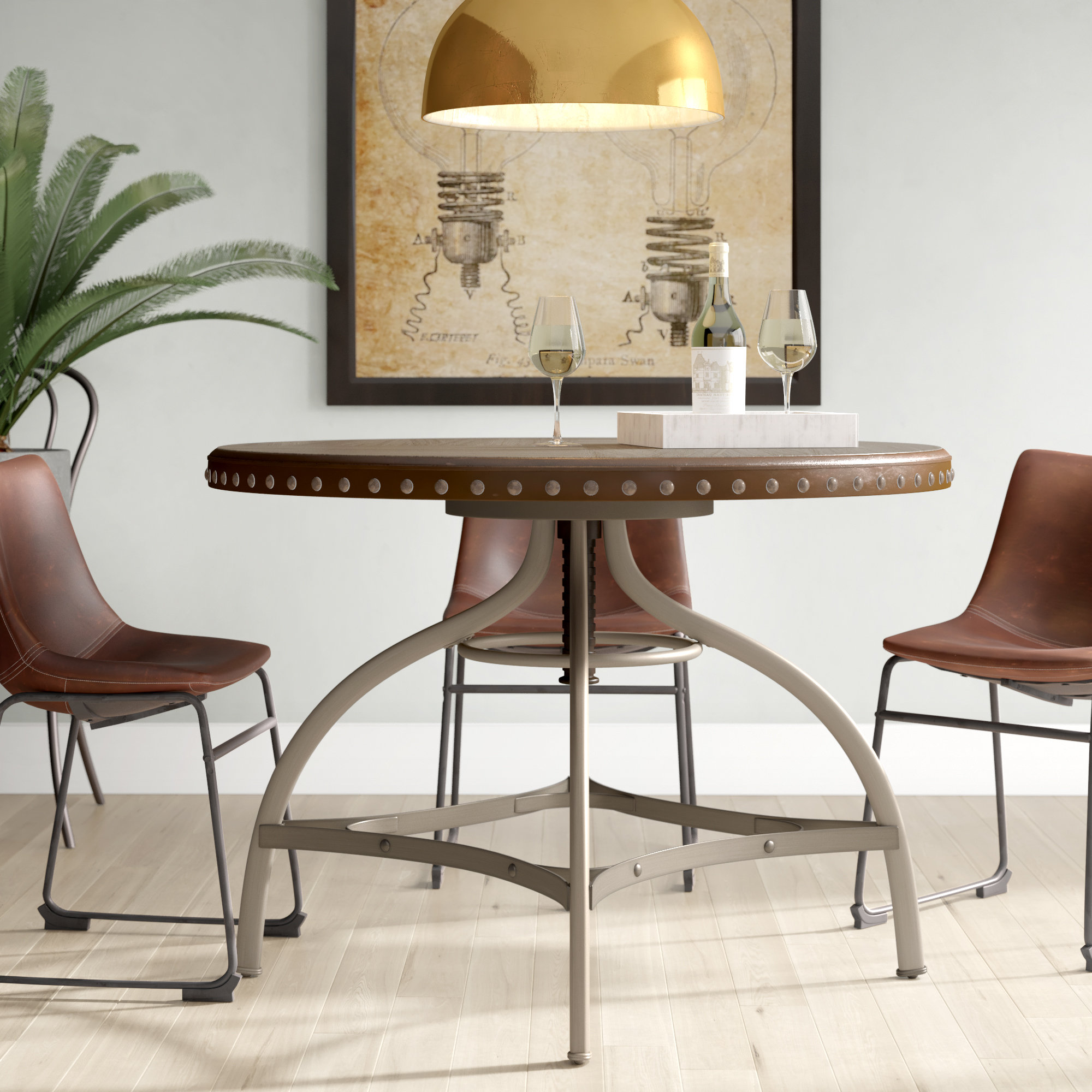 Williston Forge Epley Round Pub Table & Reviews | Wayfair