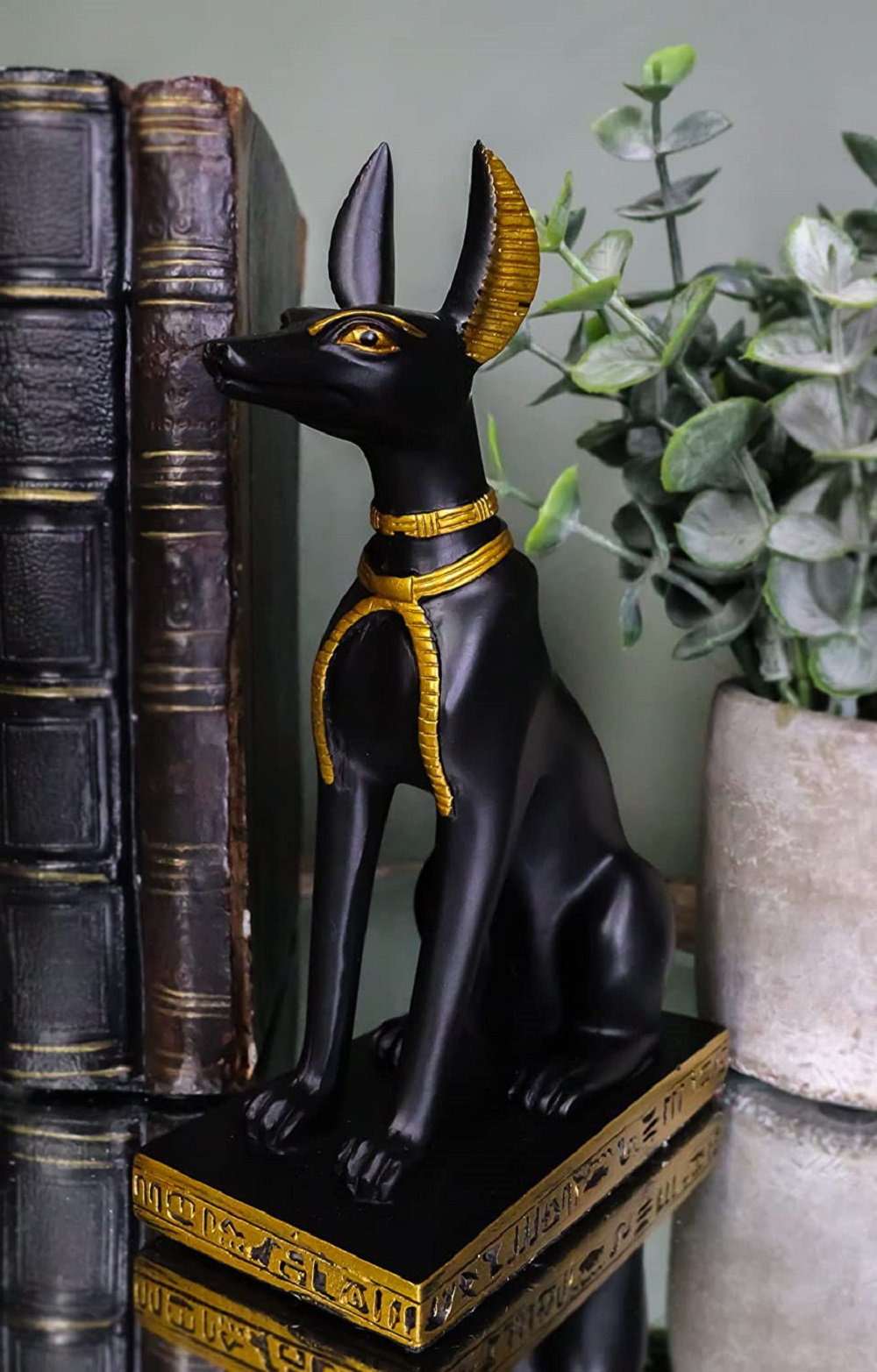 Trinx Elayne Egyptian Jackal Dog God of The Dead Anubis Sitting on ...