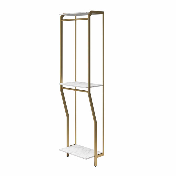 CosmoLiving by Cosmopolitan Gwenyth Closet Starter Kit with Hanging ...