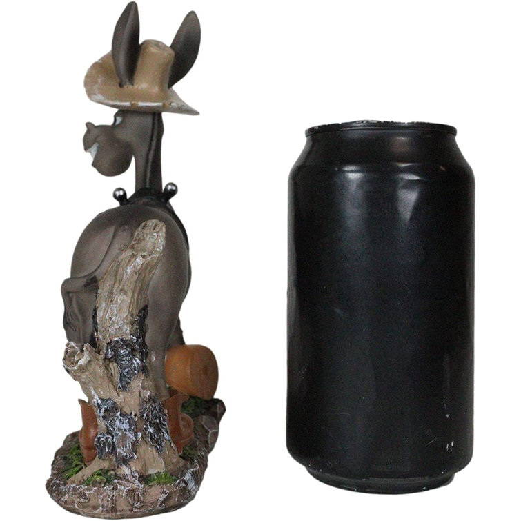 Union Rustic Whimsical Drunken Donkey Wearing A Farmer's Hat Smoking A ...