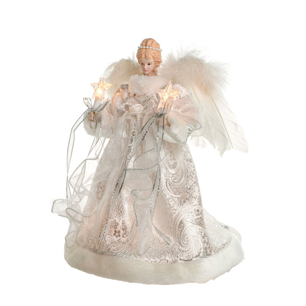 The Holiday Aisle® White Angel 10 Light Tree Topper & Reviews | Wayfair
