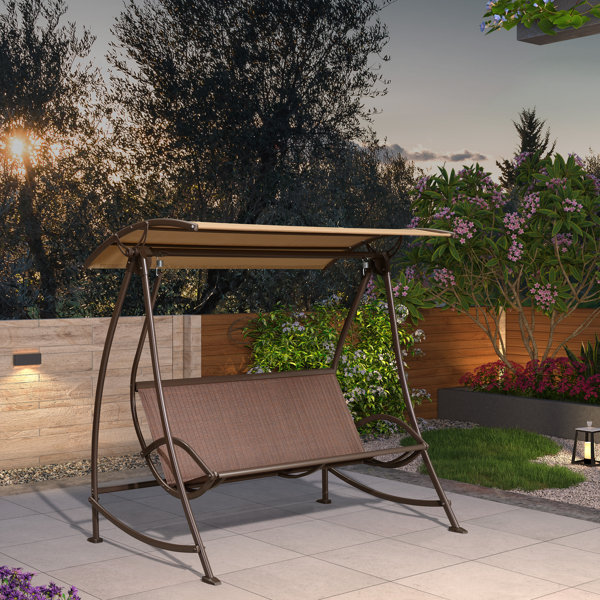 Arlmont & Co. Astraya Porch Swing with Canopy & Reviews - Wayfair Canada