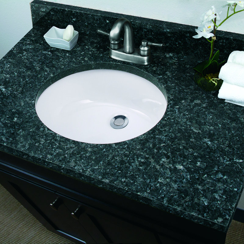 3S Stone 31'' Stone Single Bathroom Vanity Top with Sink | Wayfair