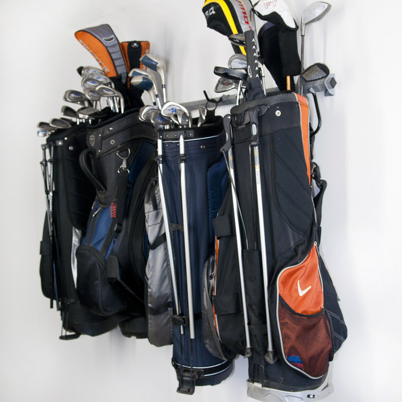 Monkey Bar 3 Golf Bag Small Wall Mounted Sports Rack & Reviews | Wayfair