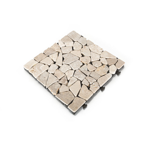 CourtyardCasualFurniture Courtyard 12" x 12" Stone Interlocking Deck ...