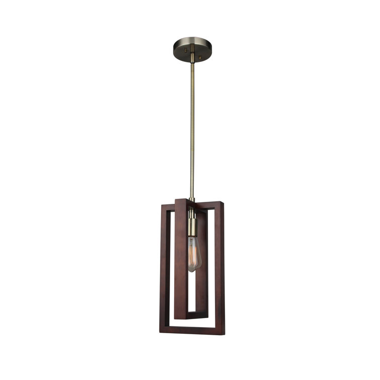 Corrigan Studio® Erick 1 - Light Single Rectangle Pendant | Wayfair