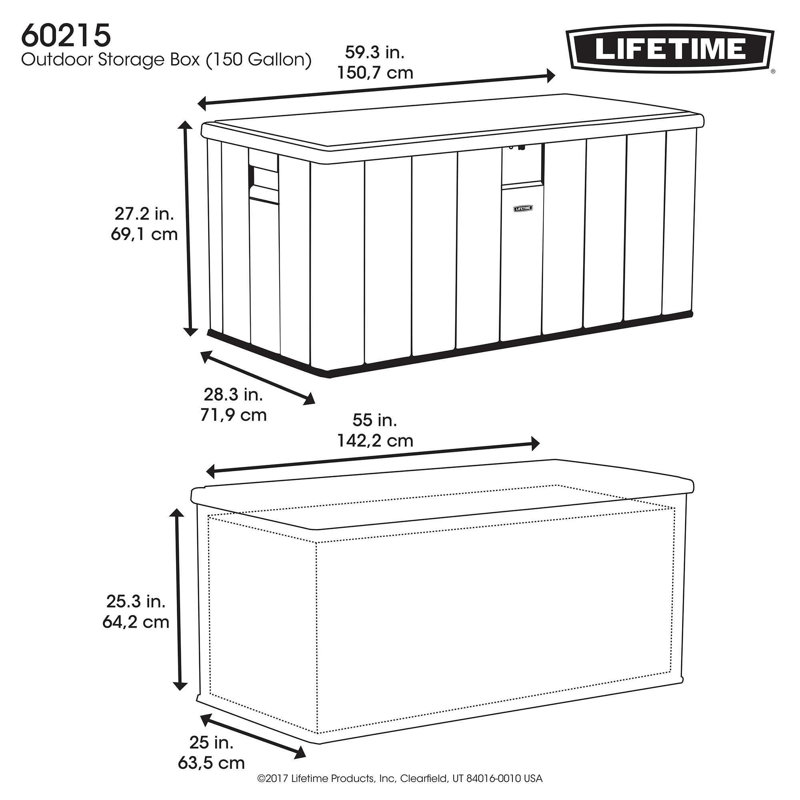 Lifetime 567.8 L Storage Box & Reviews | Wayfair.co.uk