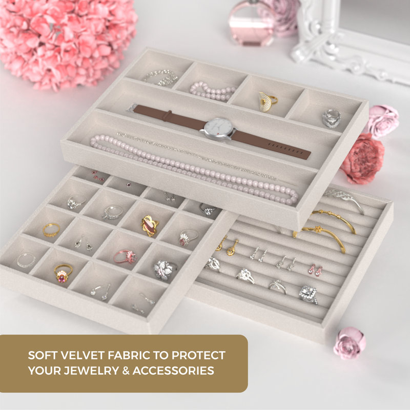 ClosetMaid 3 Piece Jewelry Organizer Tray Set & Reviews | Wayfair