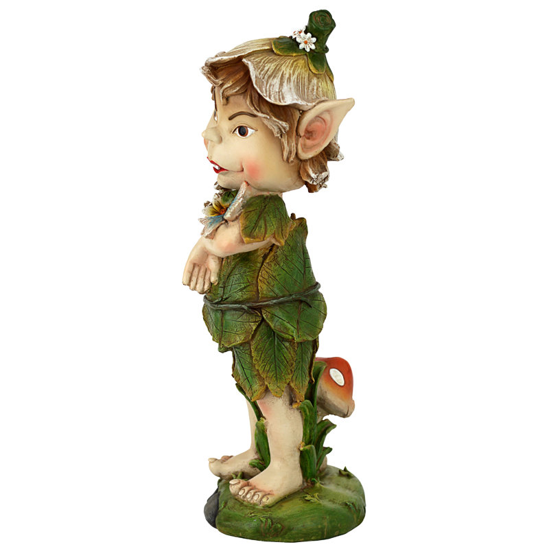 Design Toscano Pixie Perry Elfin Gnome Garden Statue & Reviews | Wayfair
