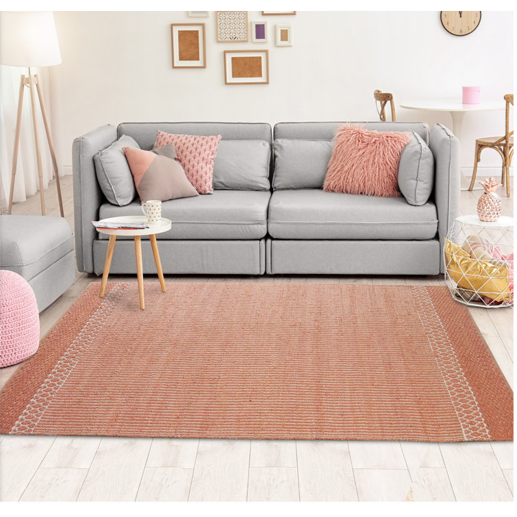 Dakota Fields Area Rug Handmade Flatweave Red/Orange/Pink Rug | Wayfair