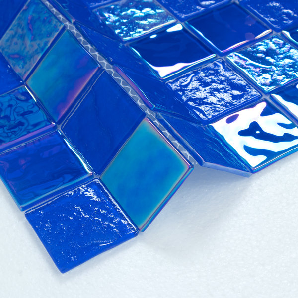 WS Tiles 2" x 2" Glass Mosaic Sheet Tile | Wayfair