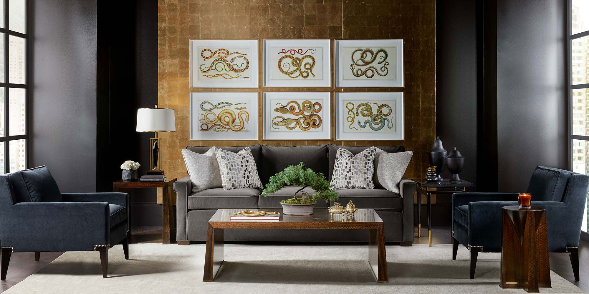 Theodore Alexander Campaign Standard Bookcase with Drawers | Perigold