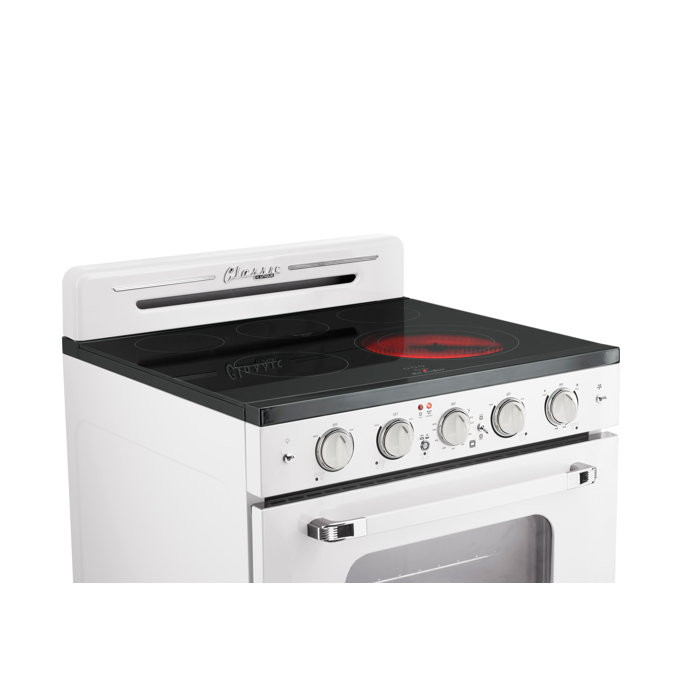 Unique Classic Retro 30" 5 Element 3.9 cu. ft. Freestanding Electric ...