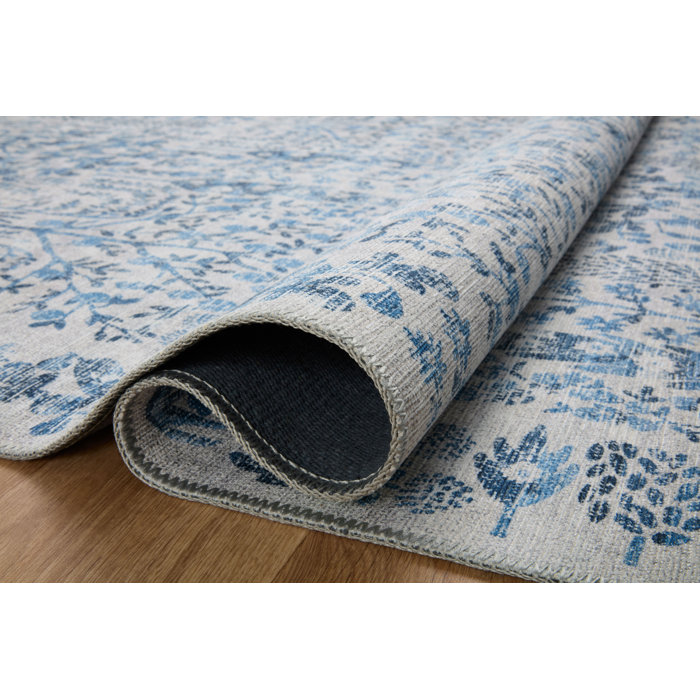 Rifle Paper Co. X Loloi Maison Grove Blue Area Rug & Reviews | Wayfair