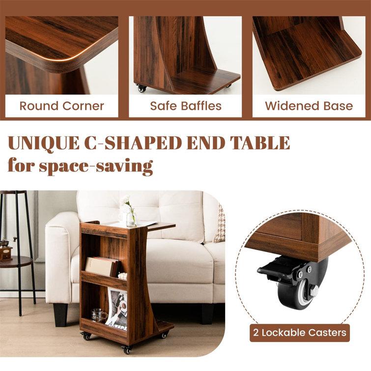 Union Rustic Vida Side Table with Storage | Wayfair.co.uk