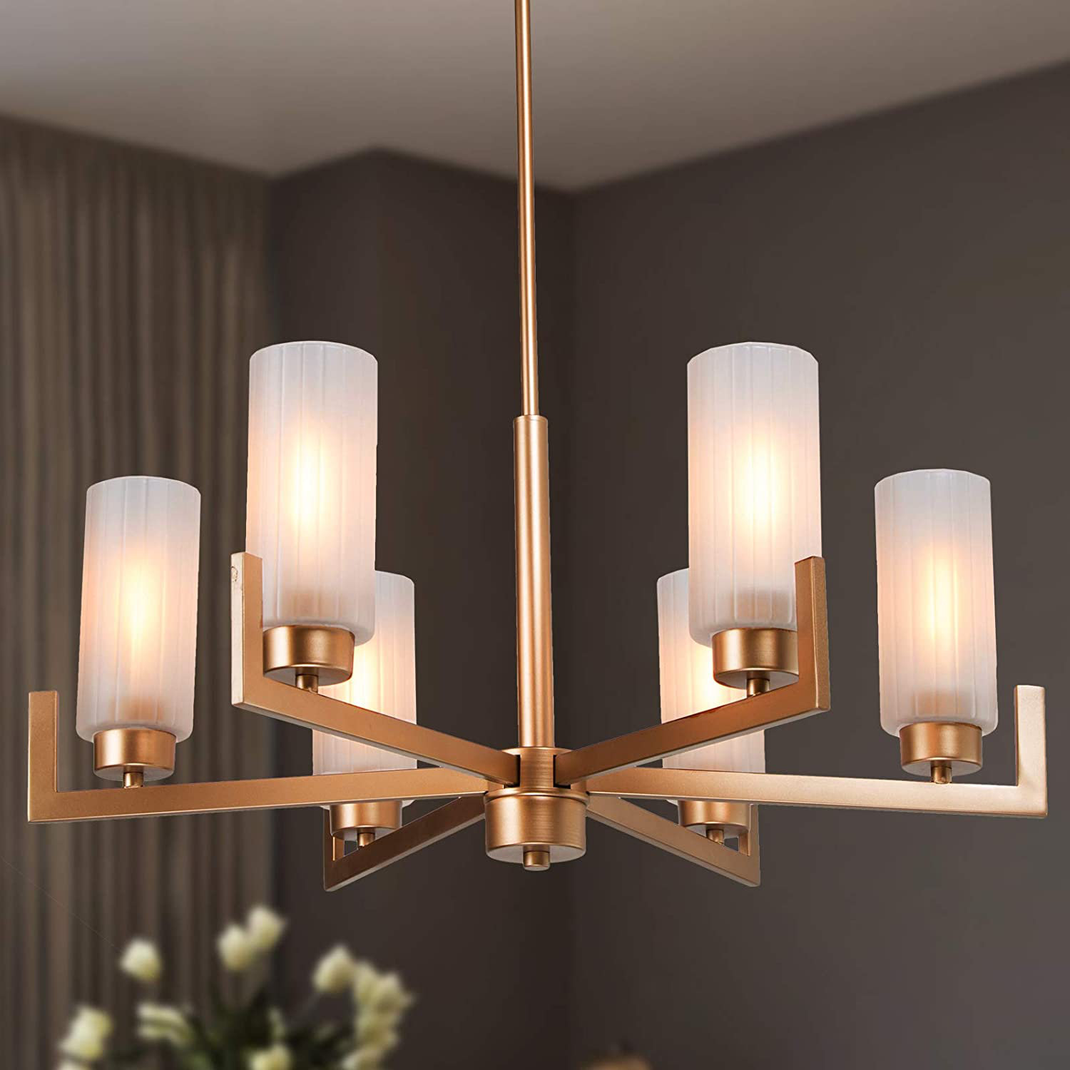 Mercer41 Bradden 6 - Light Dimmable Wagon Wheel Chandelier & Reviews ...